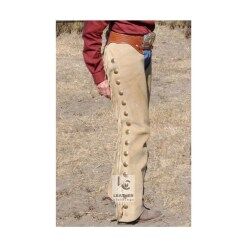 Gray Suede Chaps For Cowboys | MSCH10